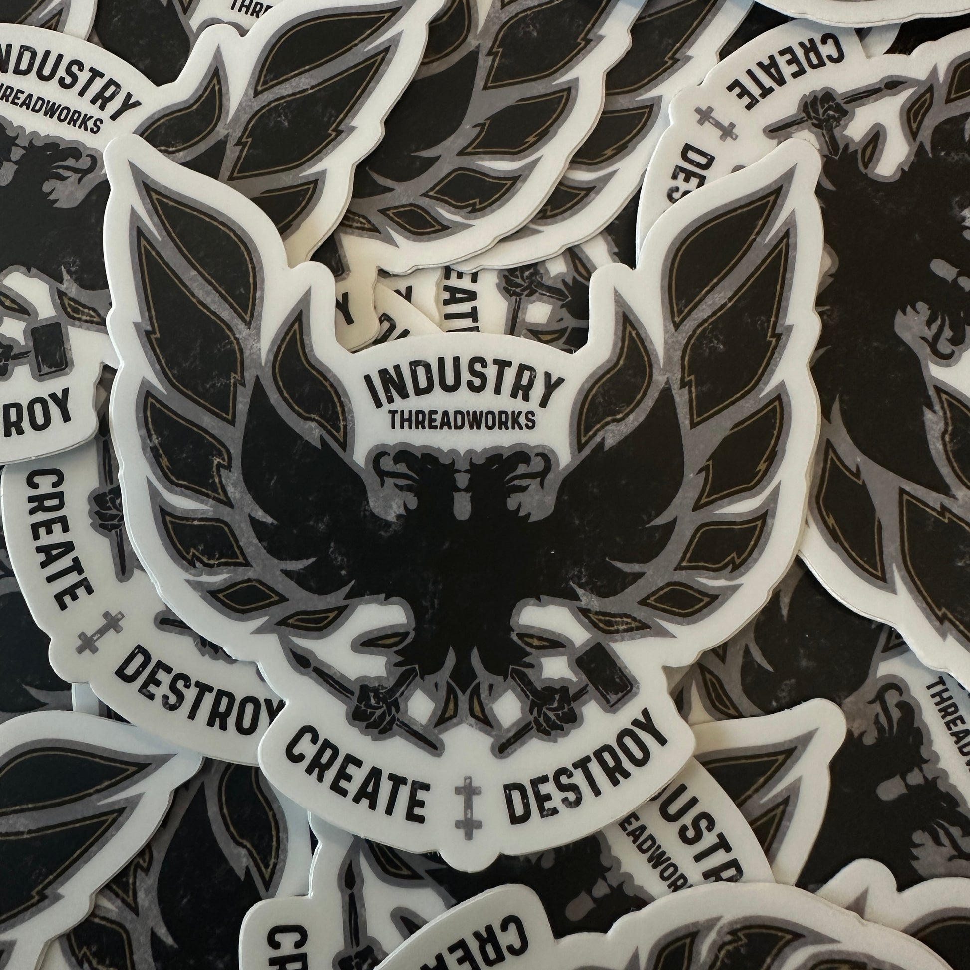 Free Bird Sticker - Gray – Industry Threadworks